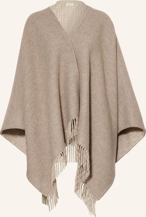 Fendi Cape Mit Cashmere grau