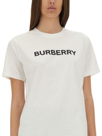 Burberry Logo Cotton T-Shirt - White