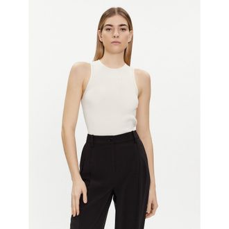 Calvin Klein Top K20K206506 Wei&szlig; Slim Fit