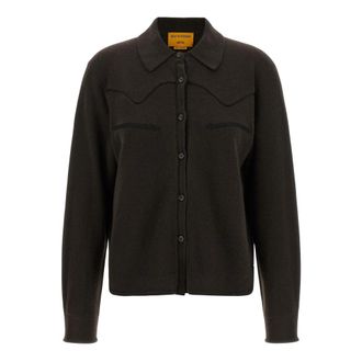 Guest In Residence Cropped Western Hemd - - Knitwear - Damen - Braun - S