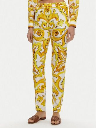 Dolce & Gabbana Stoffhose FTC4PT HH5EA Gelb Regular Fit