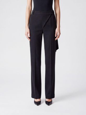 The Attico Pantalon tailleur en laine vierge &agrave; jambe droite