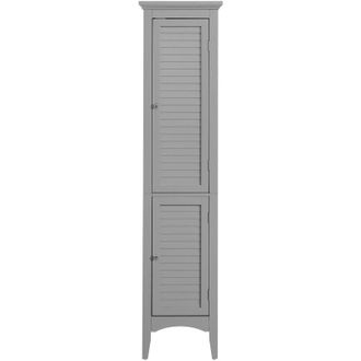 Teamson Home Teamson Home - Glancy Wooden Leinenturm hoher Badezimmerschrank grau ELG-640 mit Lagerung