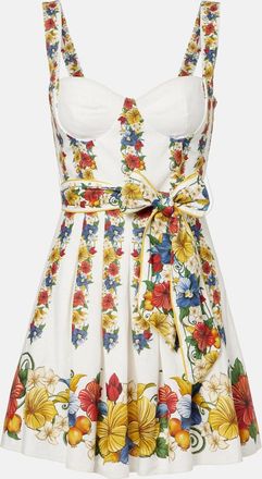 Farm Rio Robe en lin m&eacute;lang&eacute; &agrave; fleurs