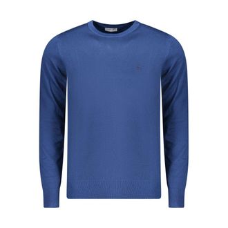 Coveri Moving Blau Viskose Herrenpullover