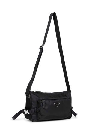 Prada Mens Crossbody Bag Re-Nylon Black Recycled Polyamide Shoulder
