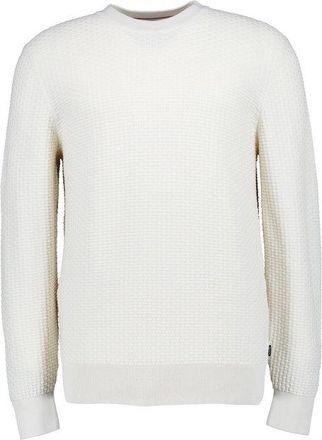 HUGO BOSS Herren Pullover wei&szlig; unifarben