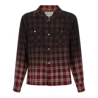 Maison Margiela Homme, Chemises, Multicolore, Taille: XL Gradient Check Shirt