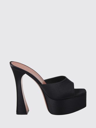 Amina Muaddi Flache Sandalen Damen Farbe Schwarz