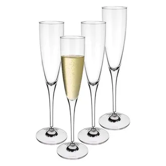 Villeroy & Boch Maxima - fl&ucirc;te &agrave; champagne, 4 pi&egrave;ces, 120 ml, cristallin, en transparent