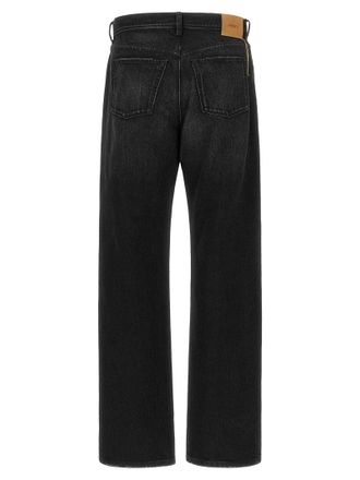 Fendi Organic Cotton Stonewashed Jeans - Black