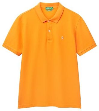 Benetton Maglia Polo M/M 3wg9u301z, Jaune, Medium Homme