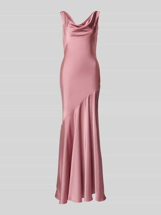 Mascara Abendkleid mit Wasserfall-Ausschnitt und breiten Tr&auml;gern