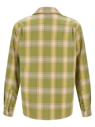 J.W.Anderson Check Brushed Flannel Shirt - Green