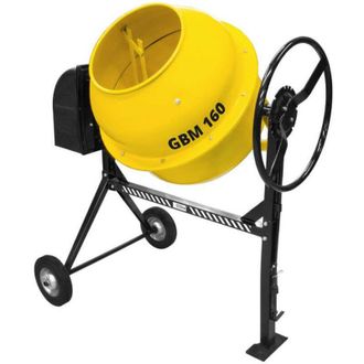 Gude G&uuml;de - Betonmischer gbm 160 800 Watt mit 160 l Zementmischer M&ouml;rtelmischer Mischer
