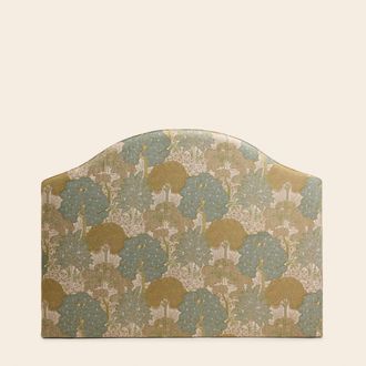 Madura T&ecirc;te De Lit Tapiss&eacute;e Cephee Alisia naturel et vert - VERT