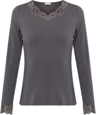 Hanro Damen, Nachtw&auml;sche & Lounge, Grau, SGr&ouml;&szlig;e