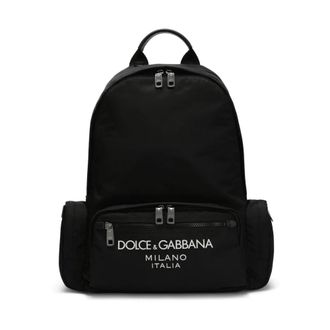 Dolce & Gabbana Sicilia DNA Nylon Rucksack - - Bags - Herren - Schwarzk - ONE SIZE