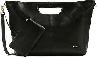 Kazar Femme, Sacs, Noir, Taille: ONE Size Grand sac en cuir avec pochette