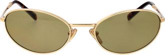 Prada Lunettes De Soleil - Or