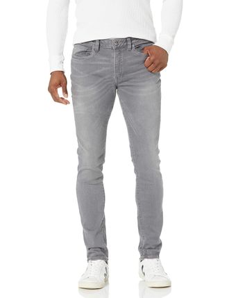 Buffalo David Bitton Mens Skinny MAX Jeans, Grey, 27 32