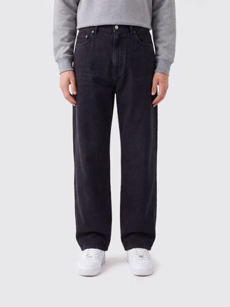 Maison Margiela Mid-Rise Wide-Leg Jeans aus schwarzem Baumwolldenim