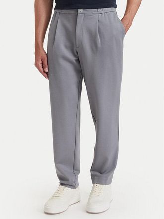 Calvin Klein Stoffhose LV04LF607G Grau Tapered Fit