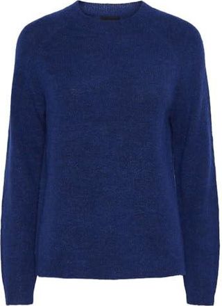 Pieces Pcjuliana Ls O-Neck Knit Noos BC Pull en Tricot, Bellwether Blue, XL Femme