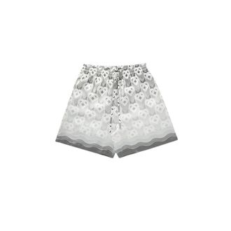 Casablanca Homme, Shorts, Multicolore, Taille: M Short en soie monogrammes