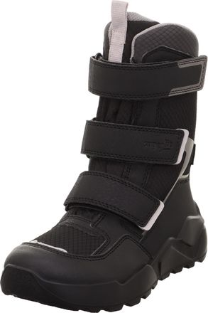 Superfit Jungen Rocket Warm Gefütterte Gore-tex Schwarz/Grau 0010 Stiefel, Schwarz Grau 0010, 39 EU Weit