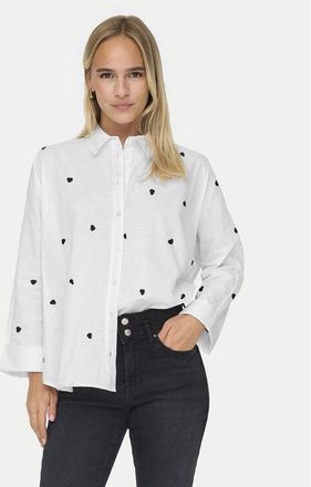 Only Hemd 15283743 Weiß Box Fit