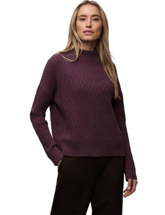 Street One Pullover mit Strukturmix Jazz Berry 36