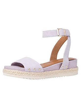 Tamaris Femme 1-1-28270-38 Sandale cale, Lilas, 41 EU