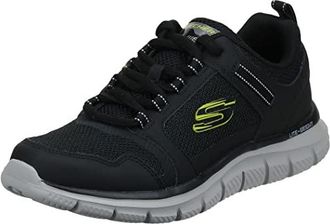 Skechers CHAUSSURES TRACK pour hommes, Noir citron vert, 42.5 EU, 232001-BKLM_42,5