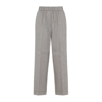 PESERICO Damen, Hosen, Braun, LGr&ouml;&szlig;e