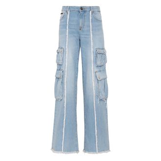 Philipp Plein Femme, Jeans, Bleu, Taille: W29 Cargo Jeans Regular Fit