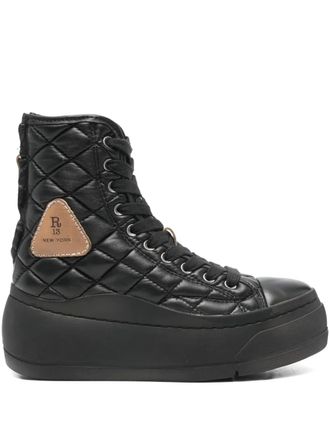 R13 baskets Tall Kurt - Noir