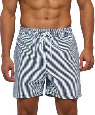 Generic HUIWDP Short de bain d&eacute;t&eacute; &agrave; s&eacute;chage rapide pour homme, A12, 3XL