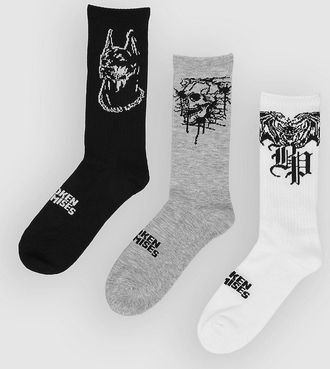 Broken Promises Antiqued 3Pk Socks bk