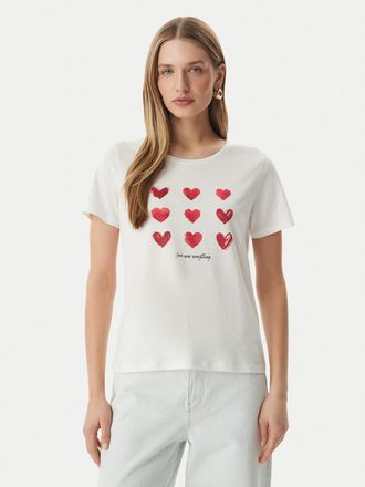 Morgan T-Shirt 261-DONA Wei&szlig; Regular Fit
