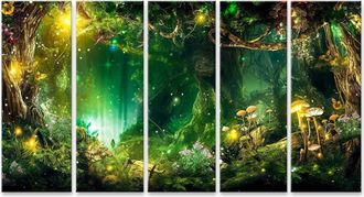 Islandburner Bild auf Leinwand Märchenwald Bilder Wandbilder Poster JCQQ-5P