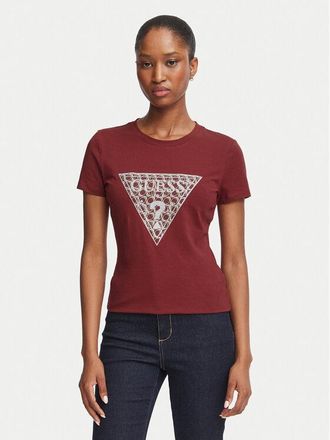 Guess T-Shirt W6BI61 K7948 Dunkelrot Regular Fit