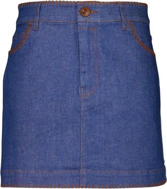 Zimmermann Femme, Jupes, Bleu, Taille: 40 FR Ascension Mini Jupe en Denim