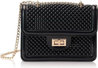 Felipa Sac à bandoulière à Rabat pour Femme, Noir, Einheitsgröße