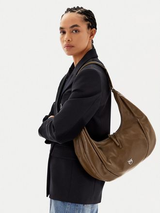 Pinko Handtasche PINKO Slouchy Hobo Big PE 25 PLTT 104295 A26J Khakifarben