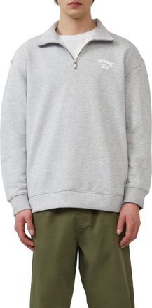 QS by s.Oliver Stehkragen Sweatshirt mit Rei&szlig;verschluss und Frontprint