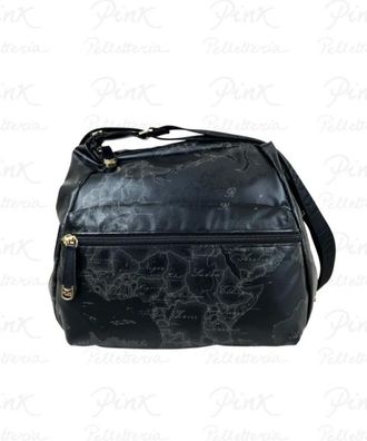 Alviero Martini 1A Classe Femme, Sacs, Noir, Taille: ONE Size Geo Soft Three-way Shoulder Bag