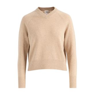 Max Mara Wkdpadre V-Ausschnitt Strick - - Knitwear - Damen - Beige - S