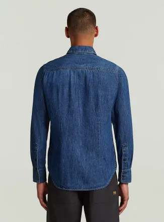 G-Star Langarmshirt Dakota Slim Denim Hemd