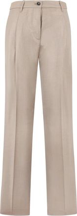 Nine In The Morning Femme, Pantalons, Beige, Taille: W29 Pantalon coupe d&eacute;contract&eacute;e